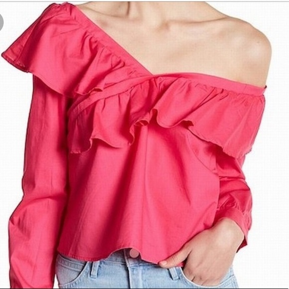 love, Fire | Tops | Love Fire Hot Pink Off The Shoulder Cropped Top ...